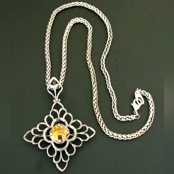 Silpada | Jewelry | Silpada Vintage Sterling Silver Citrine Pin Pendant ...
